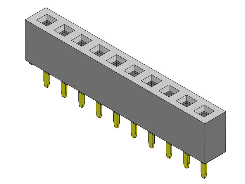 Dişi Konnektör 2.00mm Tek Sıra Dip TİP 1*2PIN - 1*40PIN H=4.30mm